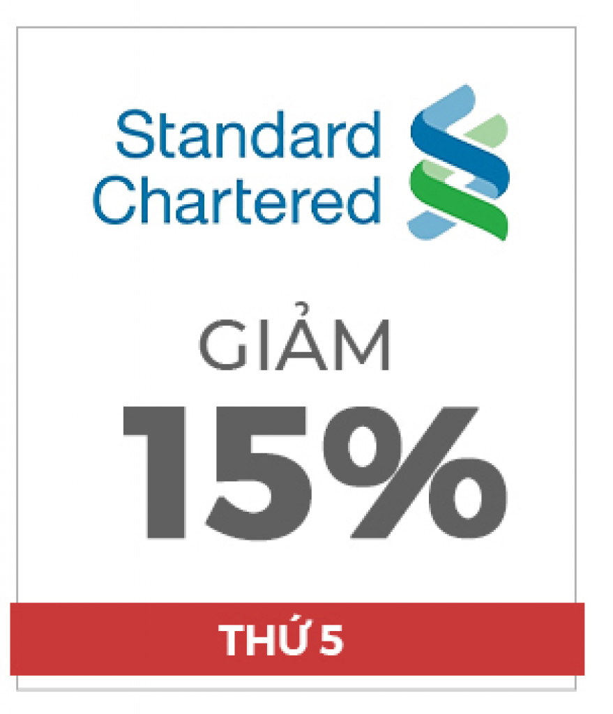 Thẻ quốc tế Standard Chartered giảm 15% khi thanh toán trên Shopee ...