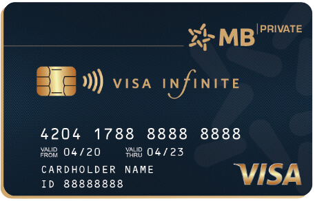 Thẻ tín dụng quốc tế MB Visa Infinite là gì? Những đặc quyền thẻ MB ...
